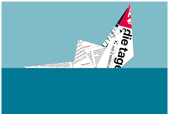Die Taz war mal Avantgarde, heute kämpft sie gegen die Berliner Zeitung ...