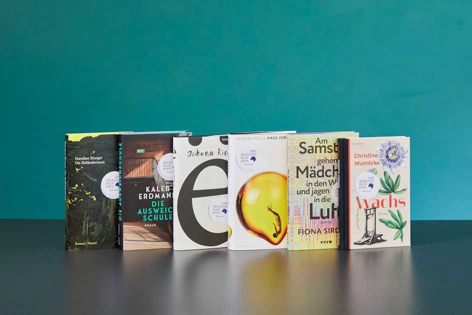 Shortlist für Deutschen Buchpreis 2025: Diese sechs Romane sind im Finale