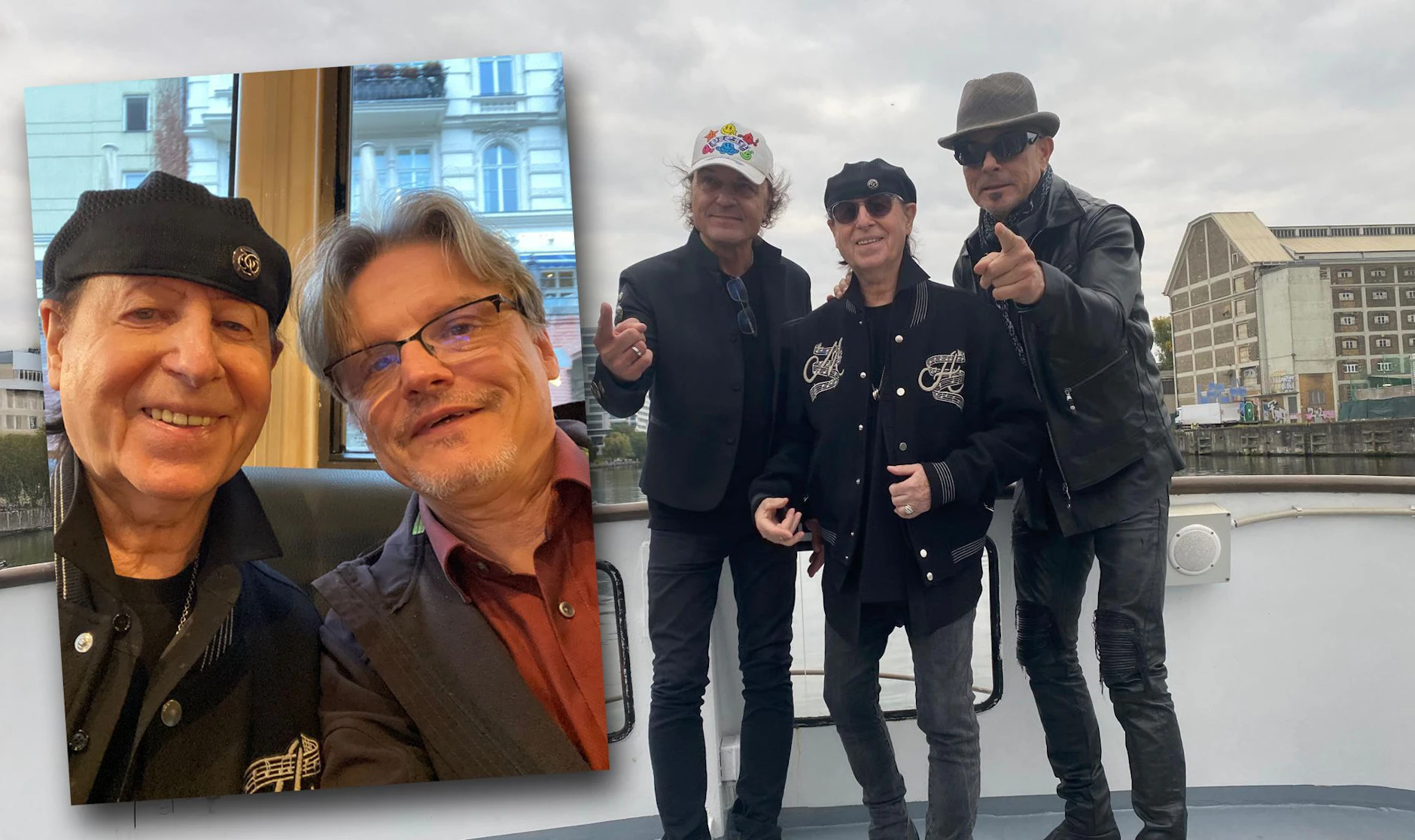 Party auf der Spree: Scorpions feiern 60. Geburtstag auf dem Schiff